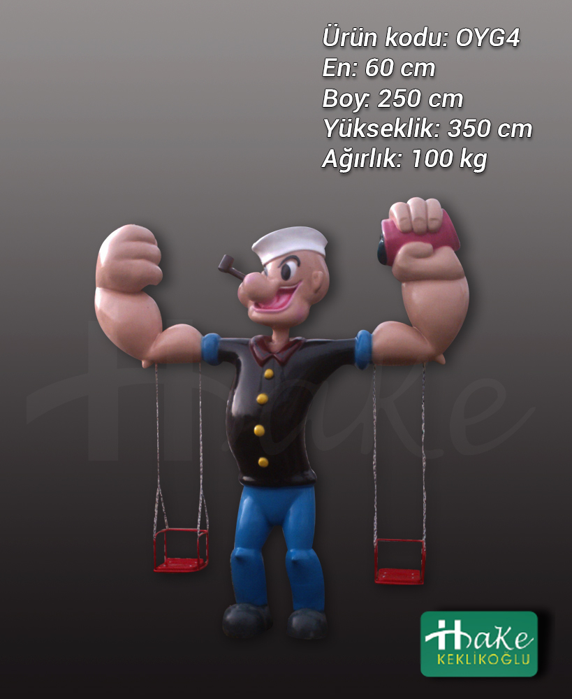 TEMEL REİS SALINCAK – Çizgi Film Karakterli Dekoratif Oyun Salıncağı ...